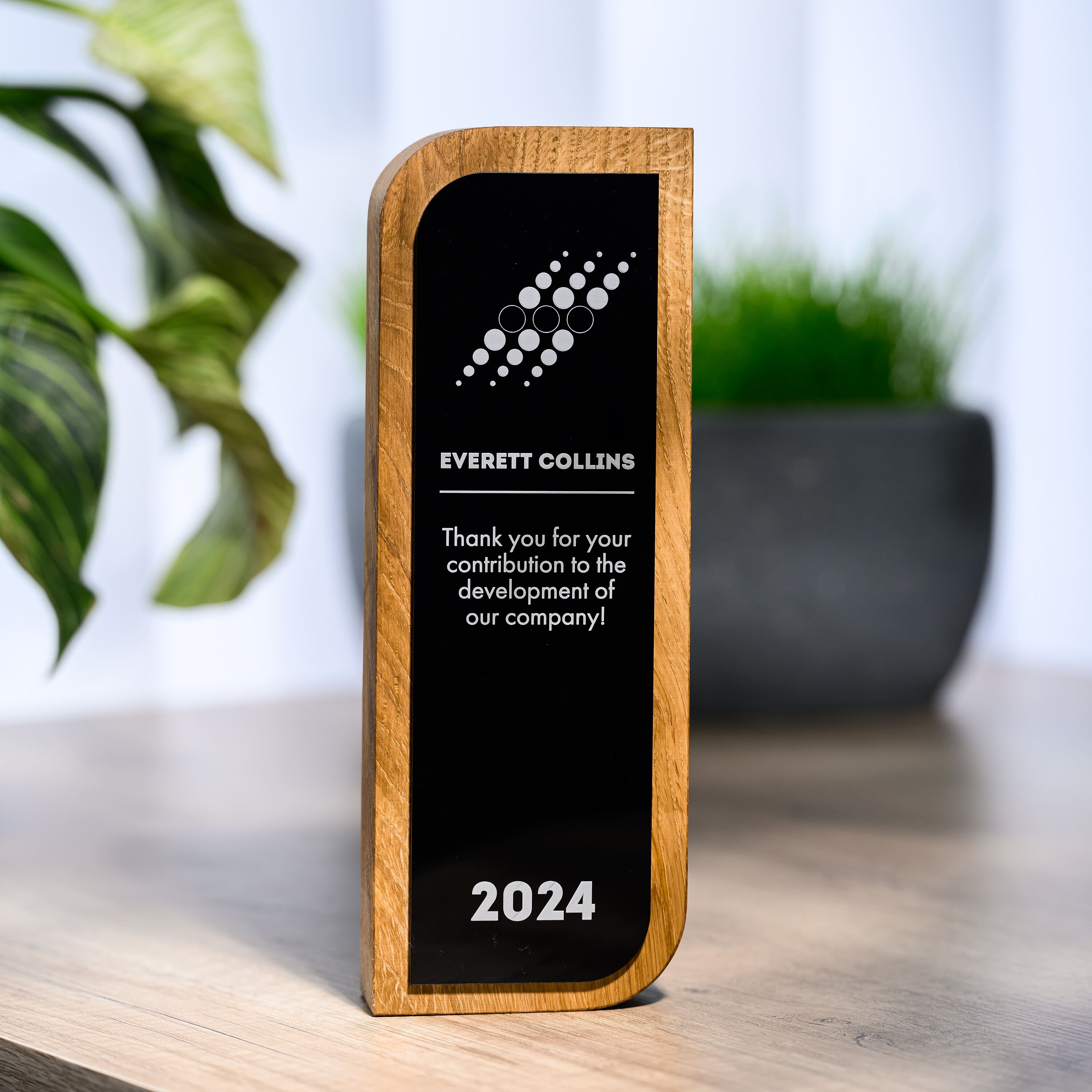 Tailored Wood and Acrylic Trophy Customizable Trophies, Business ...