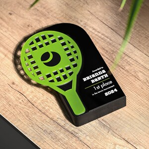 Personalized Tennis Award Trophy Plaque - Tennis Team Awards, Tennis ...