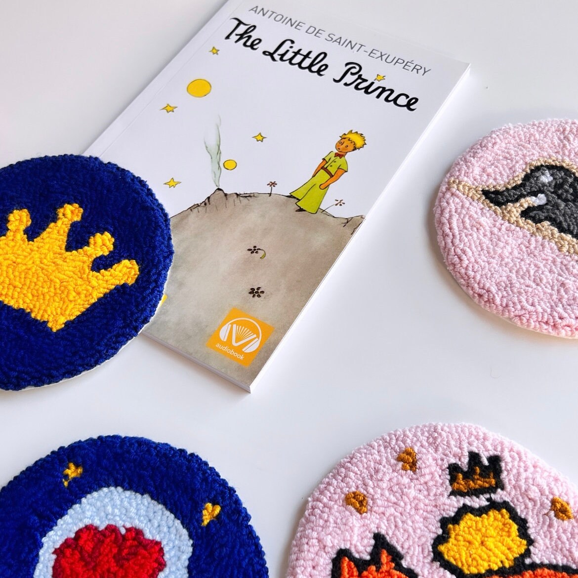 The Little Prince Punch Needle Coasters, Y2K Punch Needle Mug Rugs ...