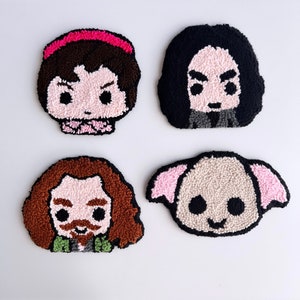 Harry Potter Punch Needle Coasters, Punch Needle Mug Rugs, Gift ...