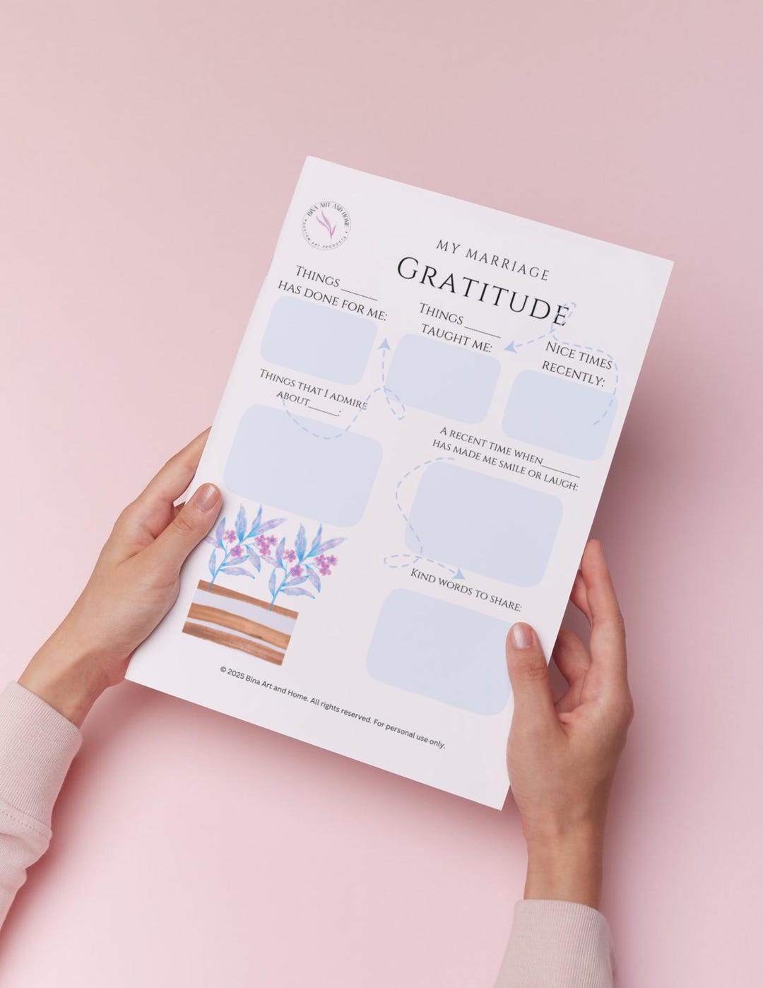 Relationship Reflection Worksheet PDF – Self-care & Gratitude Printable ...