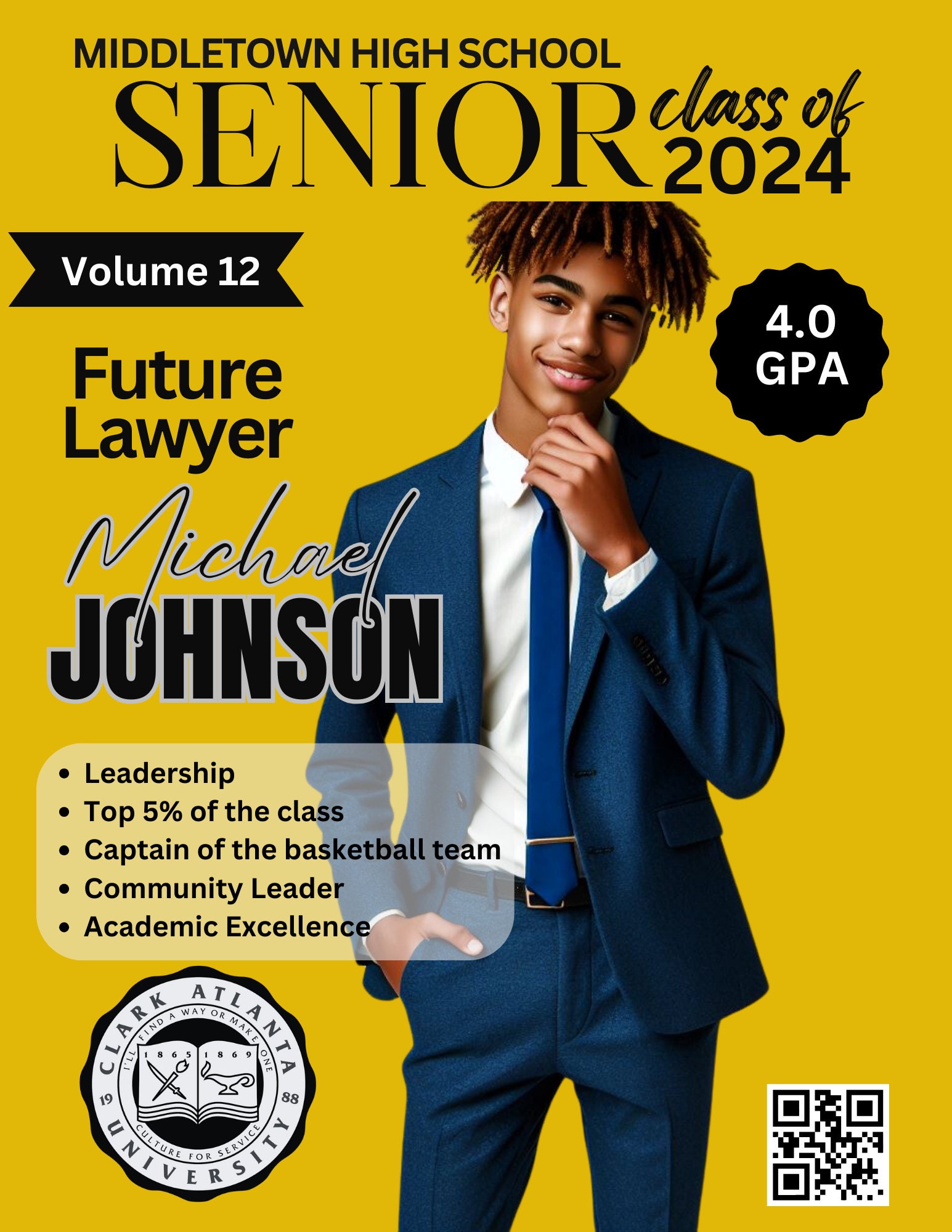 EDITABLE Graduation Magazinetemplate-100% Editable Magazine Cover PDF ...