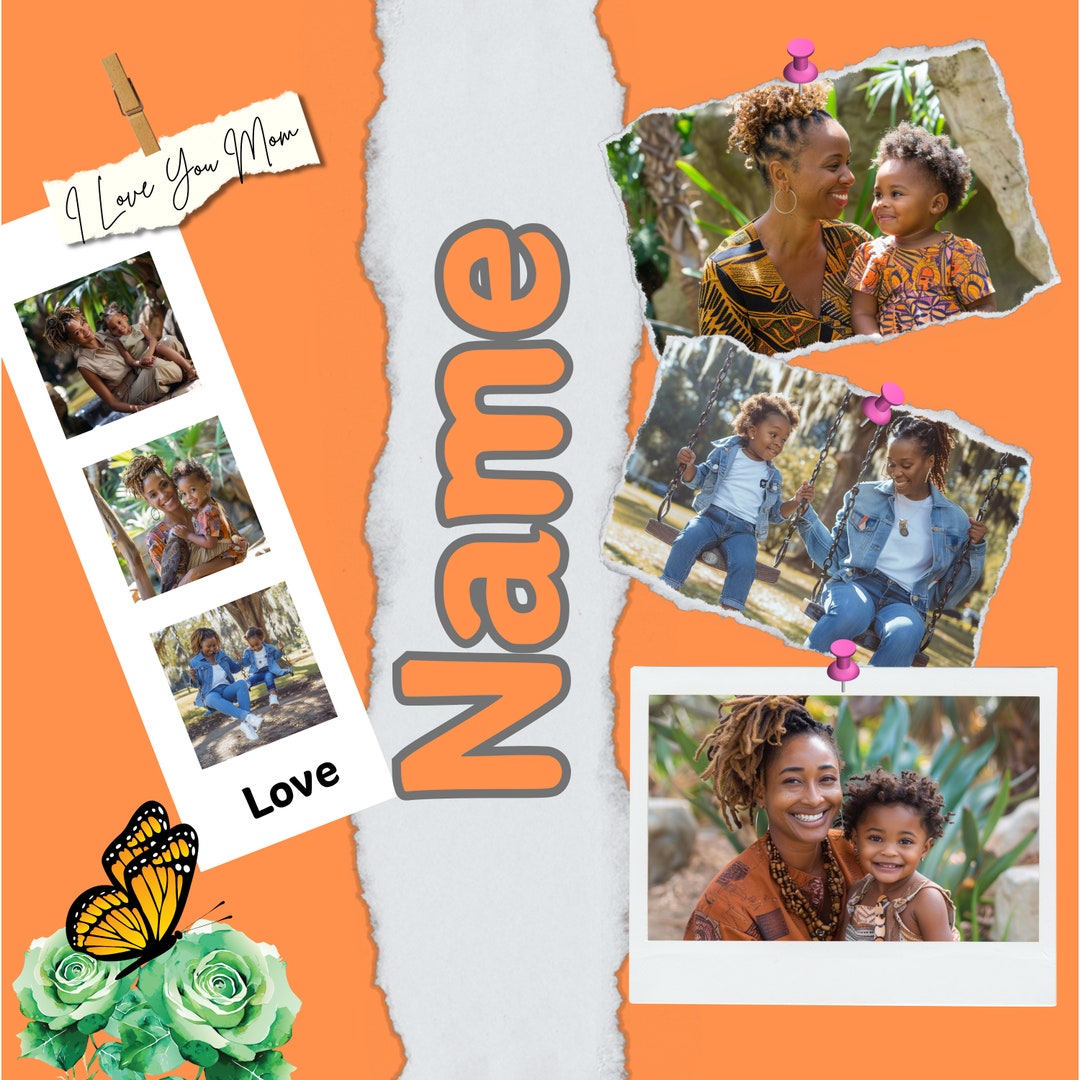 Editable Canva Frame Template: Drag & Drop Design (PDF Format) - Etsy