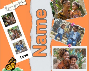 Editable Canva Frame Template Drag and Drop Add Your Pattern or Color ...