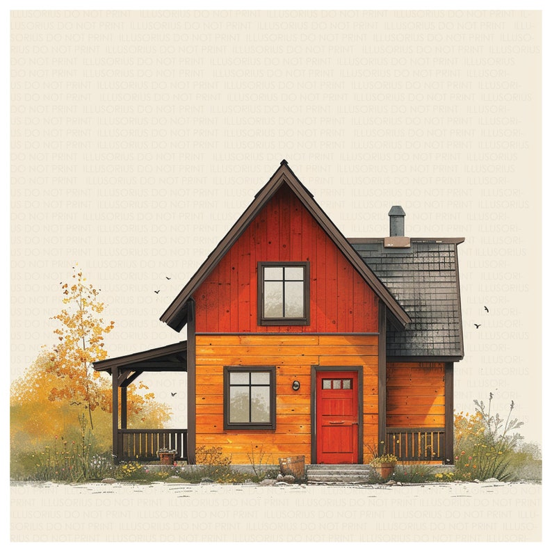 Building Art, Log Cabins, 2D Buildings, Cabin Clipart, Building Art, 2D ...