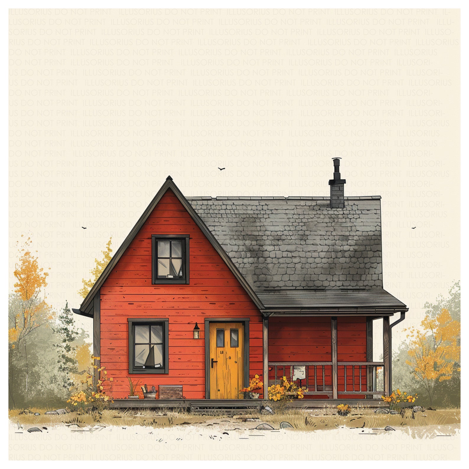 Building Art, Log Cabins, 2D Buildings, Cabin Clipart, Building Art, 2D ...