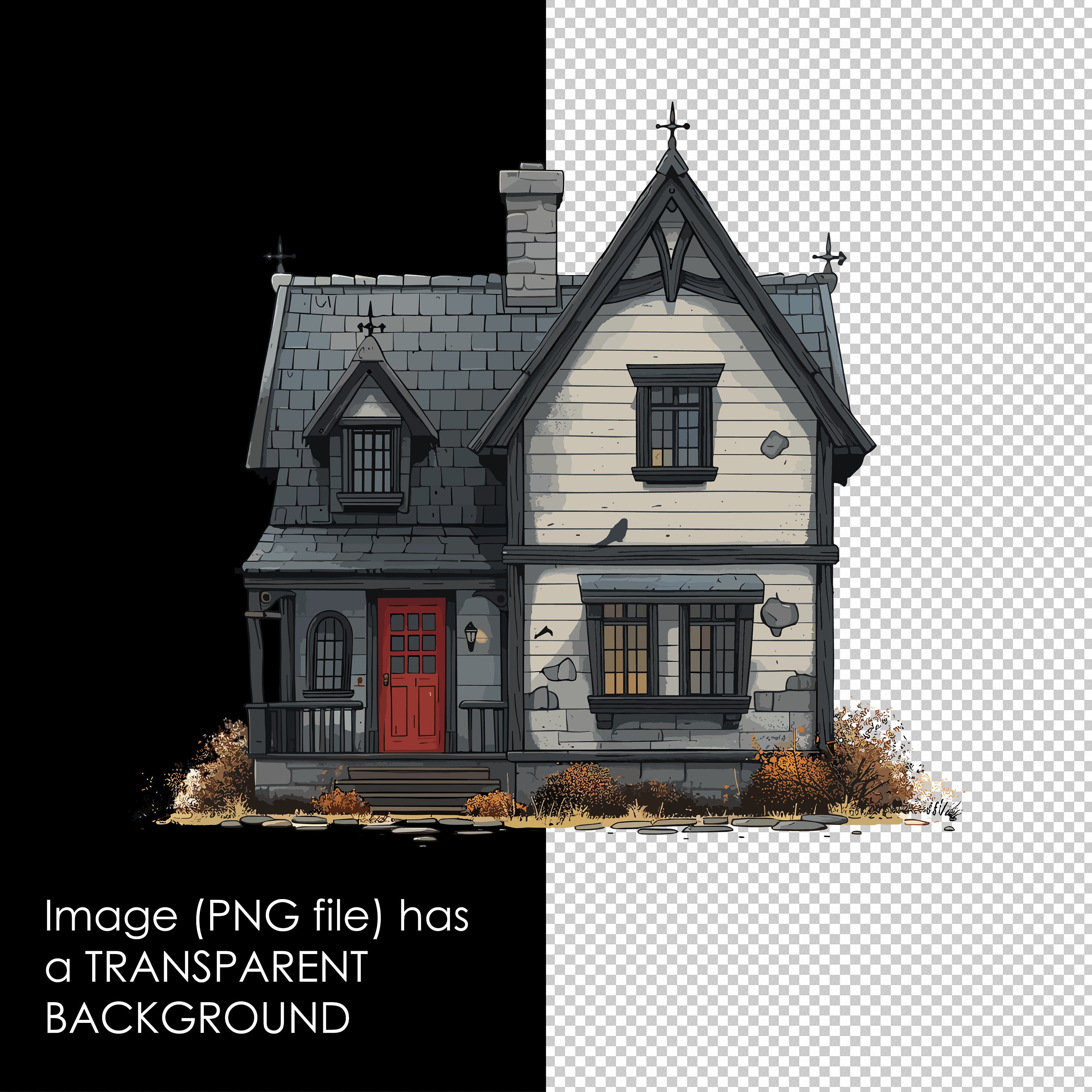 Wicked Witch House, Witch Art, 2D Buildings, Halloween, Witch House ...