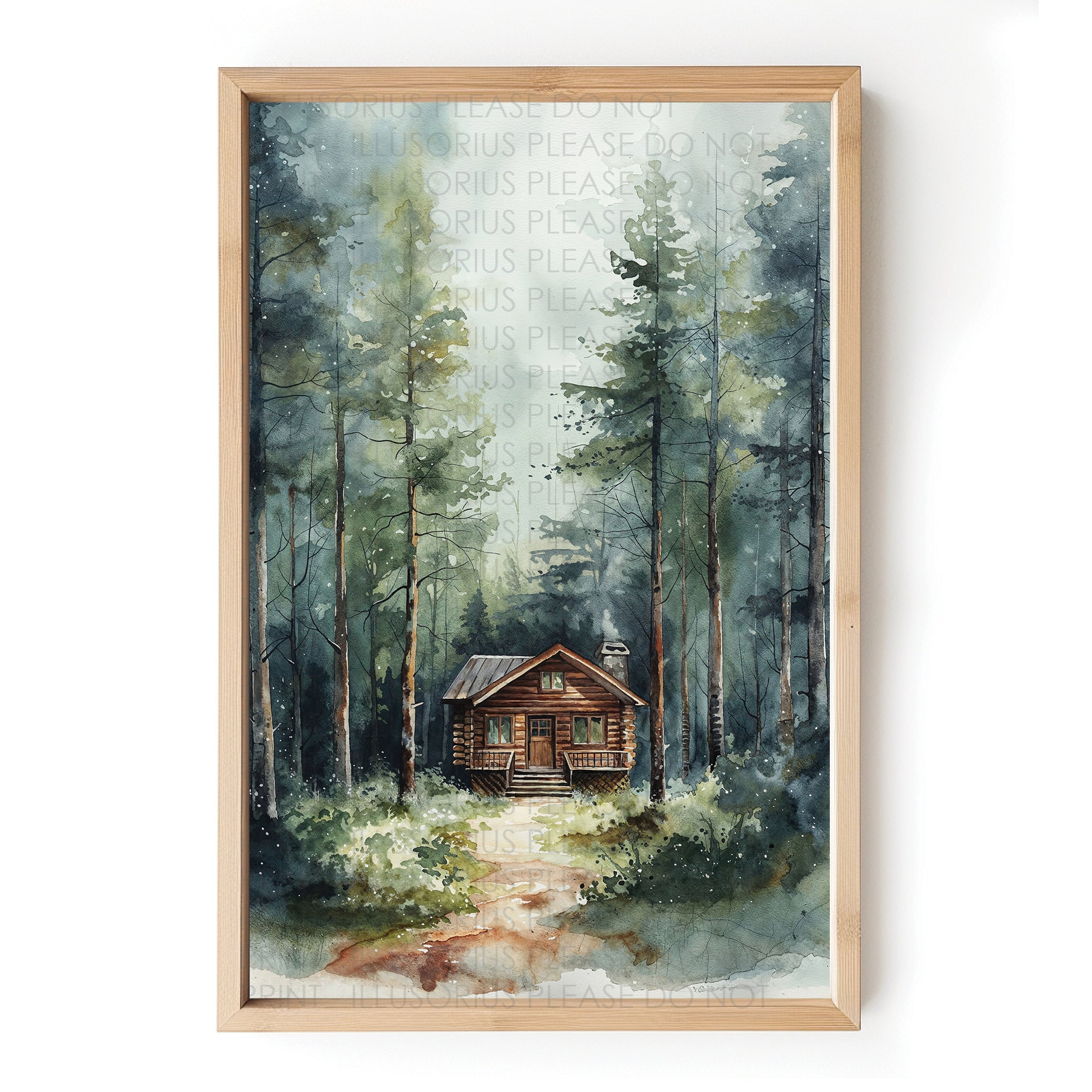 Cabin Life Original Painting / Cabin in the Woods / Summer / Cabin ...