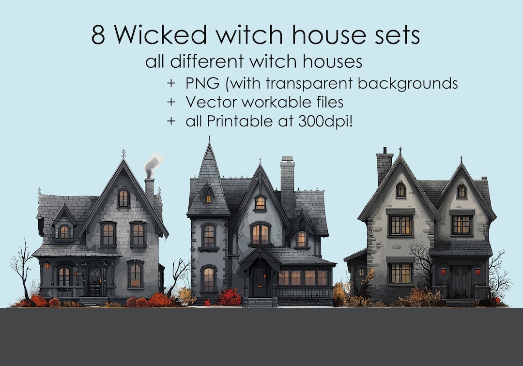 Wicked Witch House, Witch Art, 2D Buildings, Halloween, Witch House ...