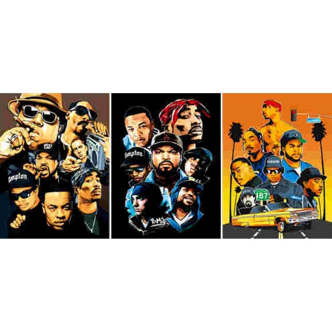 3D Triple Transition Rappers Lenticular Poster - Etsy
