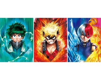 3D Triple Transition Anime Lenticular Poster, Holographic Print, Wall ...