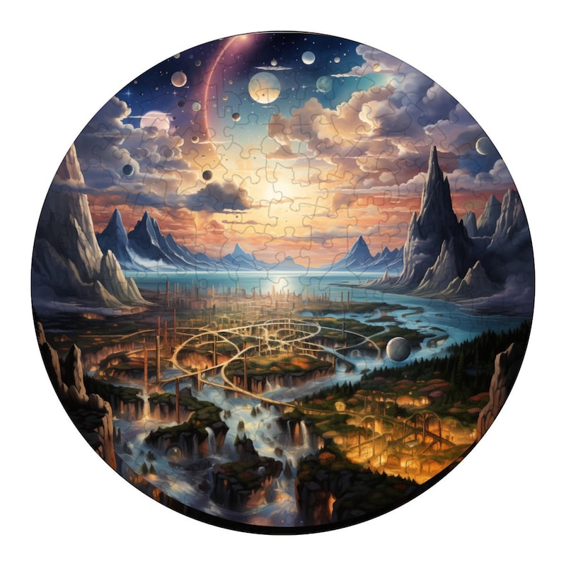 Round Jigsaw Puzzle - Etsy