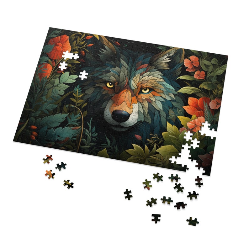 1000 Pieces Mystical Wolf Adventure Jigsaw Puzzle for Kids and Adults ...