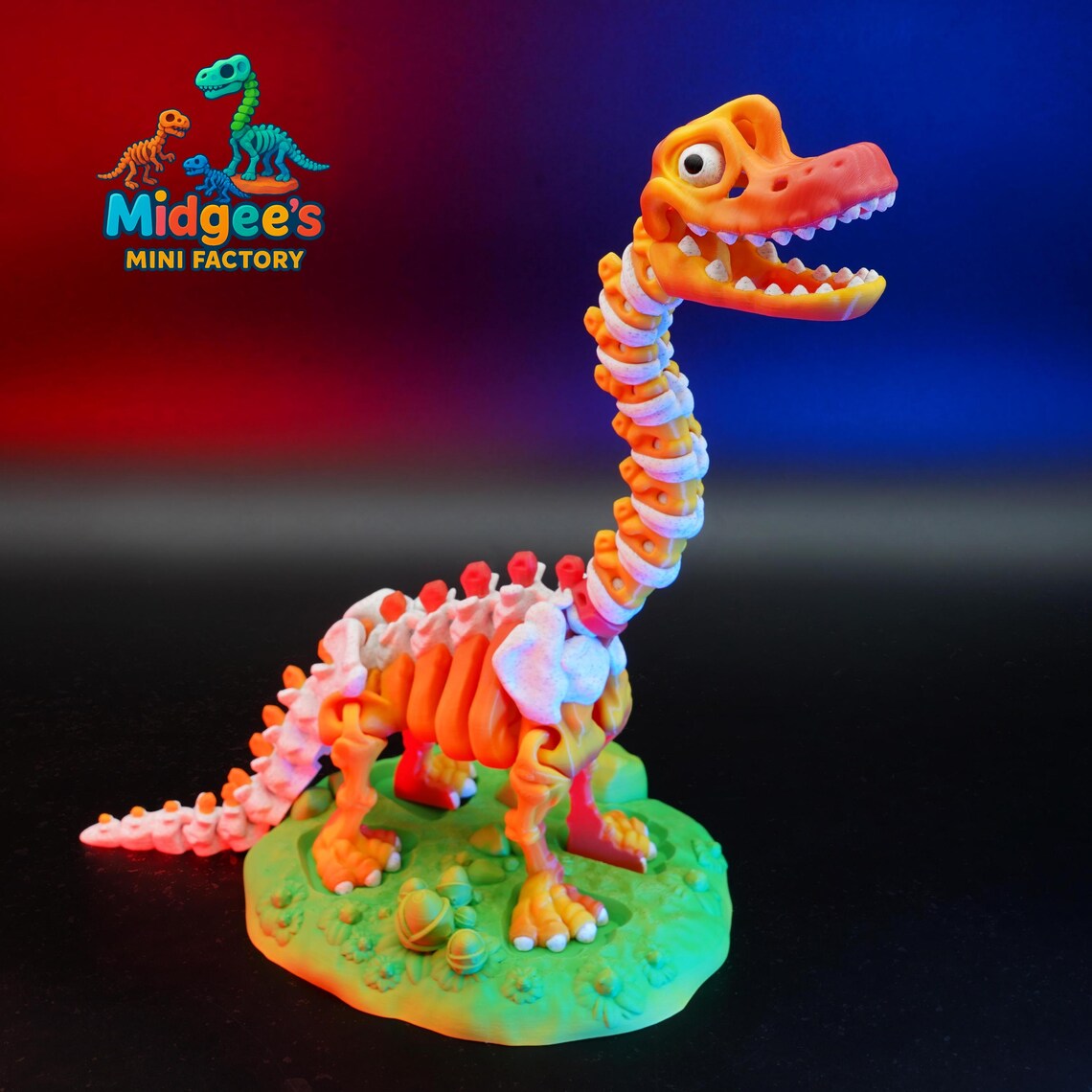 Articulated Brachiosaurus Dinosaur | Flexi Desk Pet Collectible ...