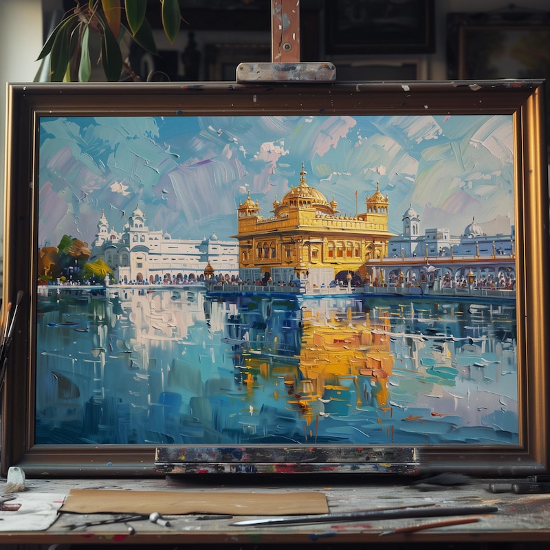 Harmandir Sahib Painting - Etsy