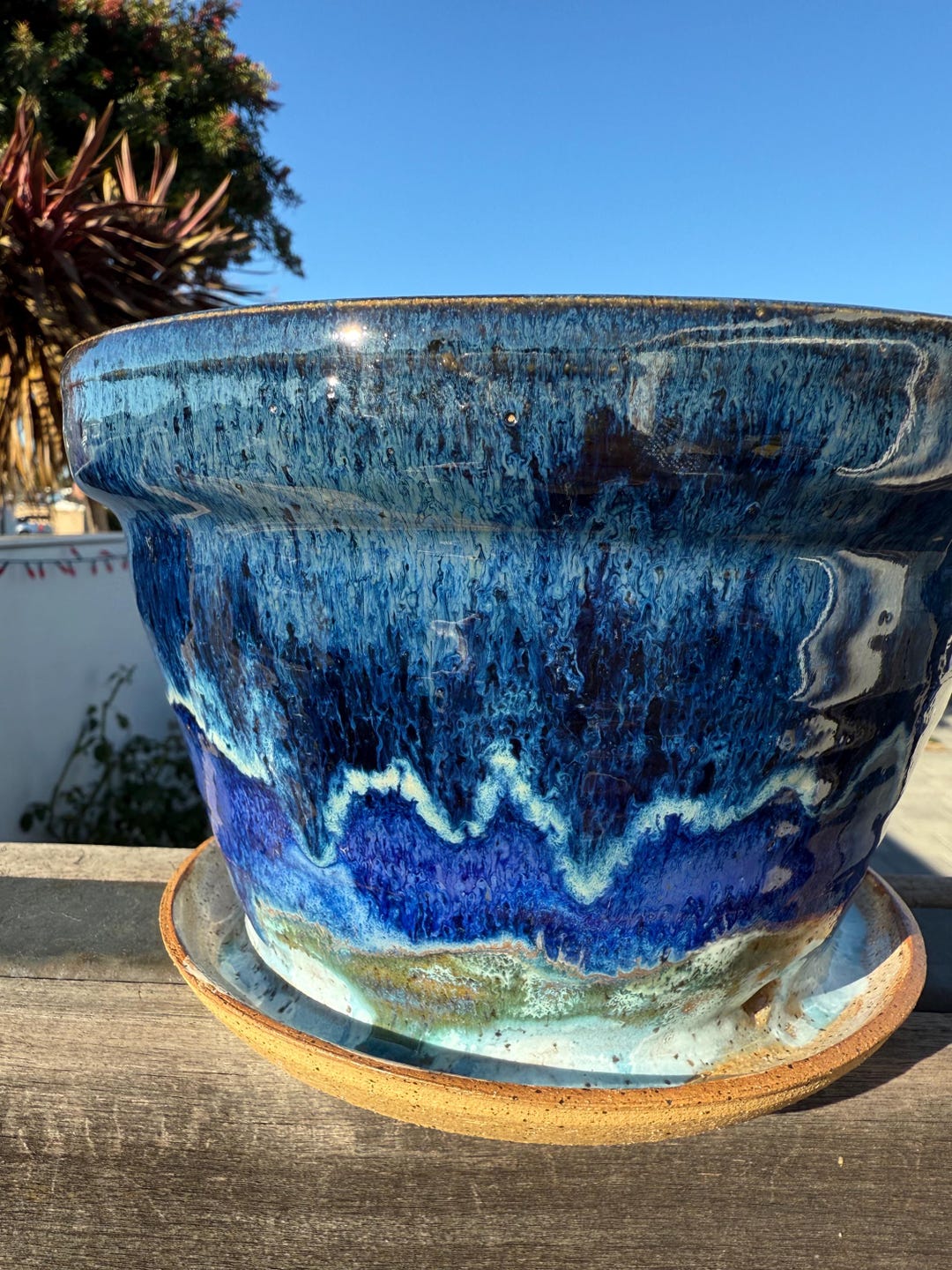 Handmade Planter Pots With Built-in Saucers & Drainage Holes, Hand ...