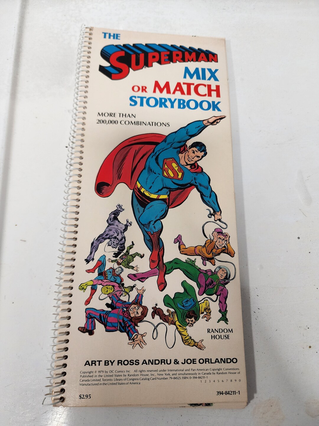 Vintage 1979 Dc Superman Mix and Match Storybook Random House Mxyzptlk ...