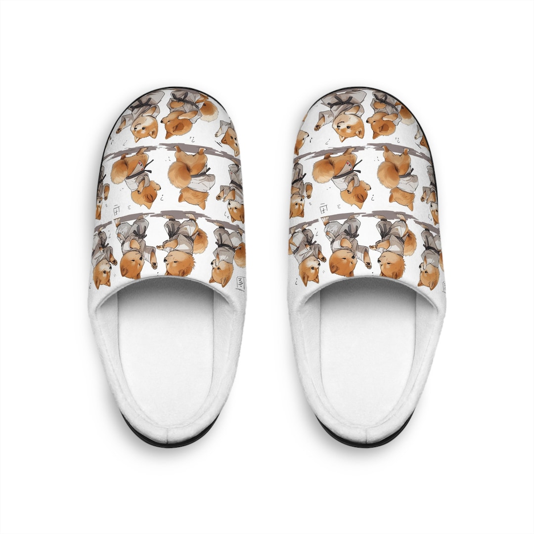 Kawaii Corgis Women's Indoor Slippers Cute Pet Slippers Gift for Corgi ...