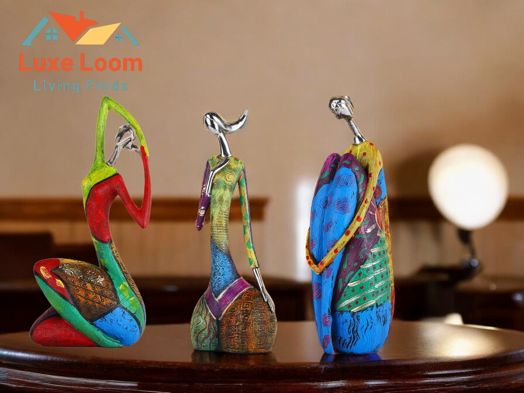 Indoor Tabletop Standing Statue | Living Room Desktop Art Object | Home ...