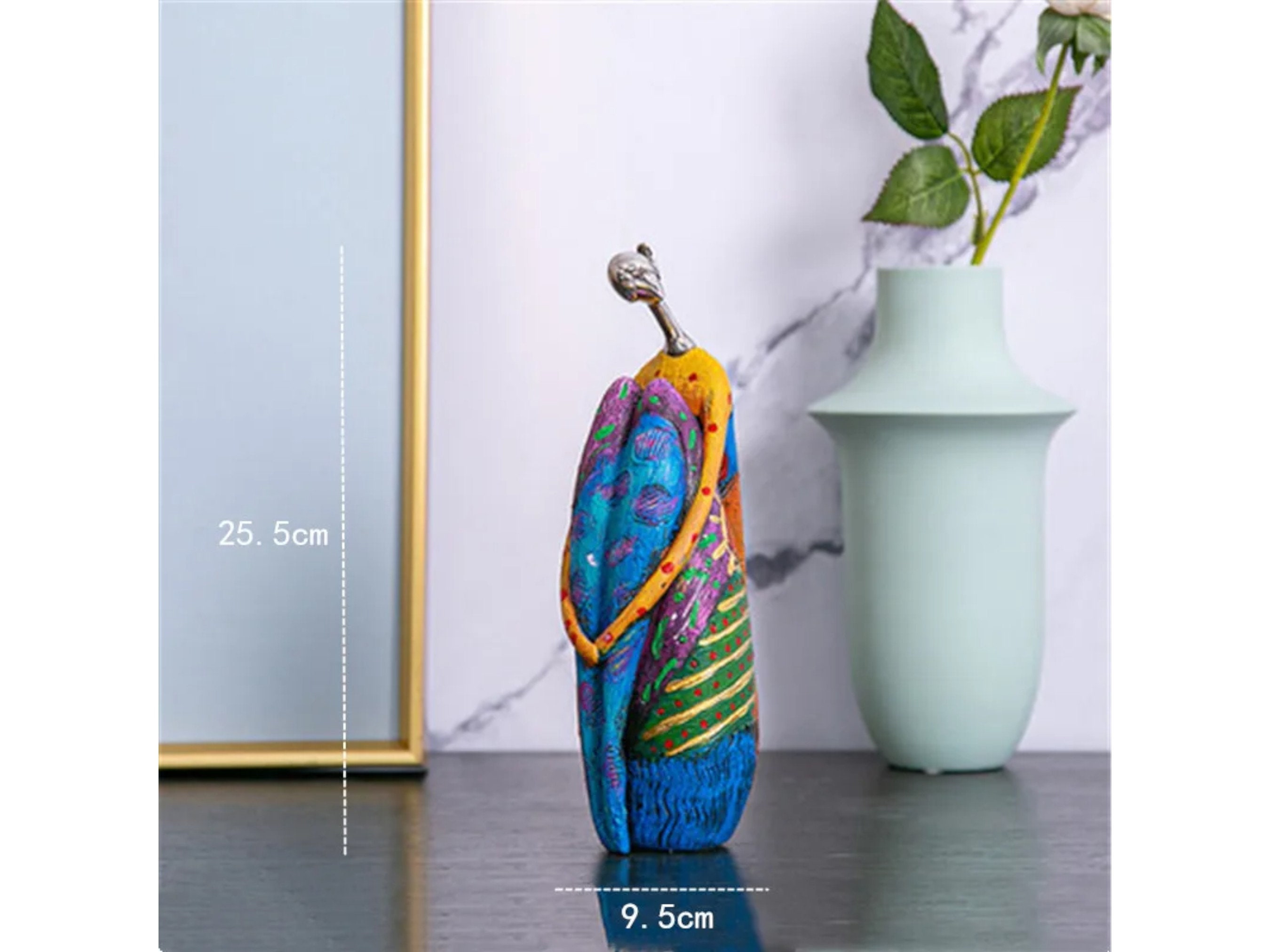 Indoor Tabletop Standing Statue | Living Room Desktop Art Object | Home ...