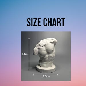 Bodybuilder Torso Sculpture | Half Body Desk Decor Statue | Gym ...