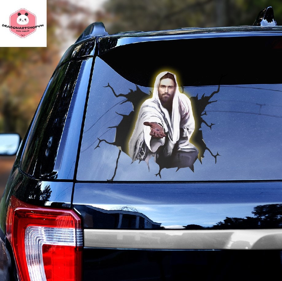 Jesus Vinyl Decal for Car, Christian Bumper Sticker, Jesus Christ Vinyl ...