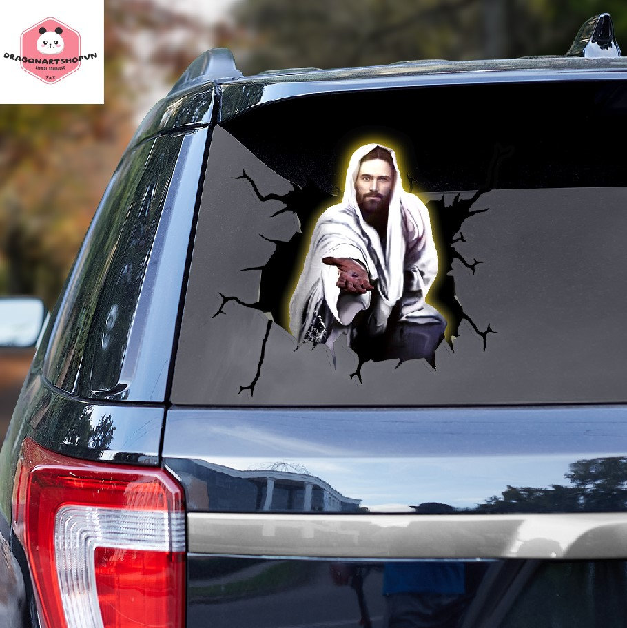 Jesus Vinyl Decal for Car, Christian Bumper Sticker, Jesus Christ Vinyl ...