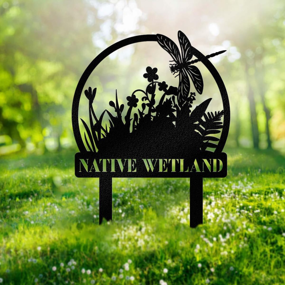 Personalized Metal Garden Sign, Custom Garden Stake, Metal Garden Sign ...