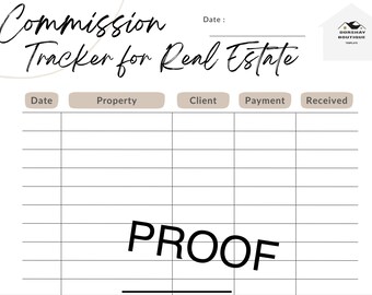 Realtor, Real Estate Agent Sold Homes Tracker, Income and Commission ...