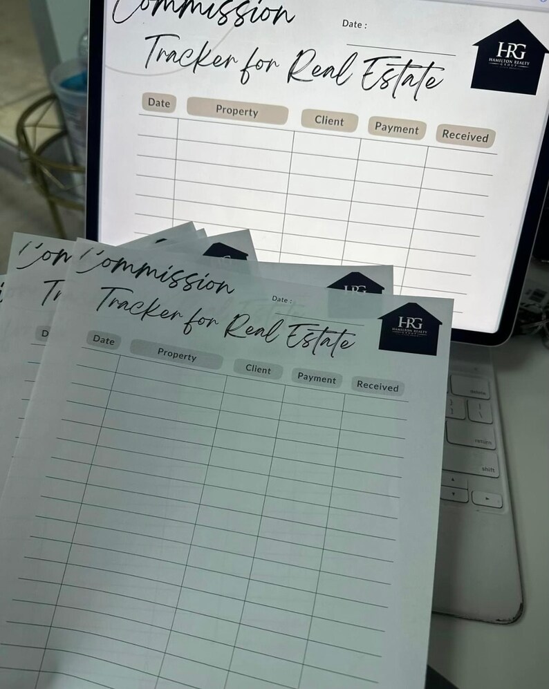 Realtor Commission Tracker - Etsy