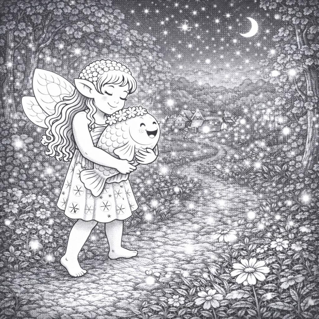 Fairy Julia and the Goldfish - Etsy