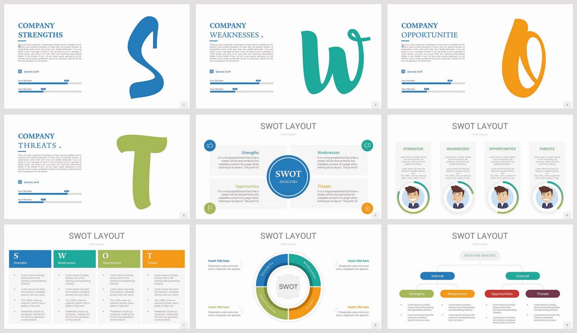 Customized SWOT Analysis Templates, Swot Layout Infographics, SWOT ...