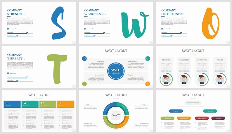 Customized SWOT Analysis Templates, Swot Layout Infographics, SWOT ...