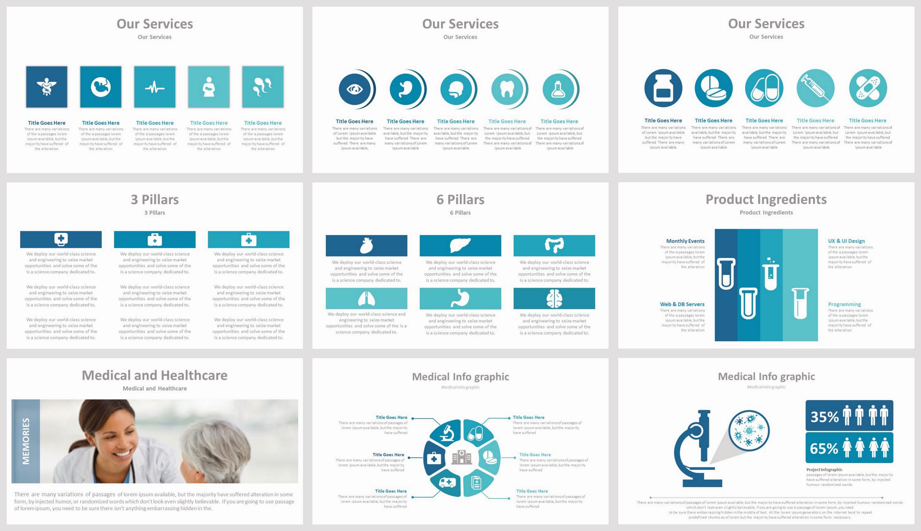 Customized Medical Powerpoint Template, Nursing Presentation Template ...