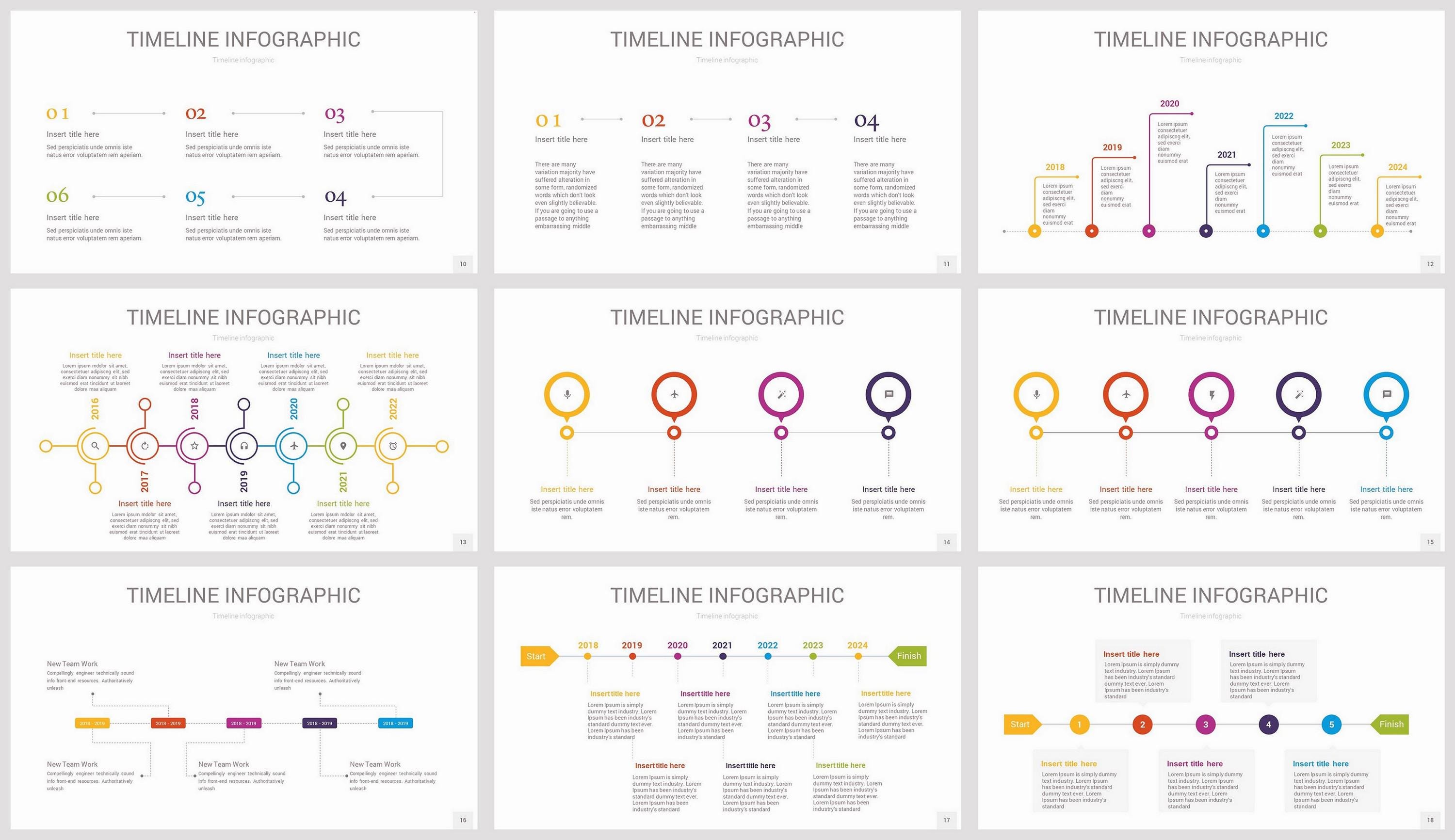 Customized Timeline Powerpoint Slides, Powerpoint Template Minimalist ...