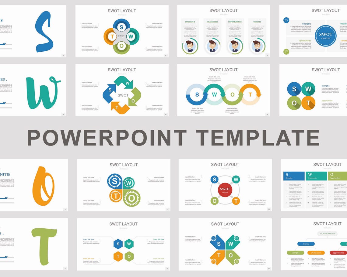 Customized SWOT Analysis Templates, Swot Layout Infographics, SWOT ...