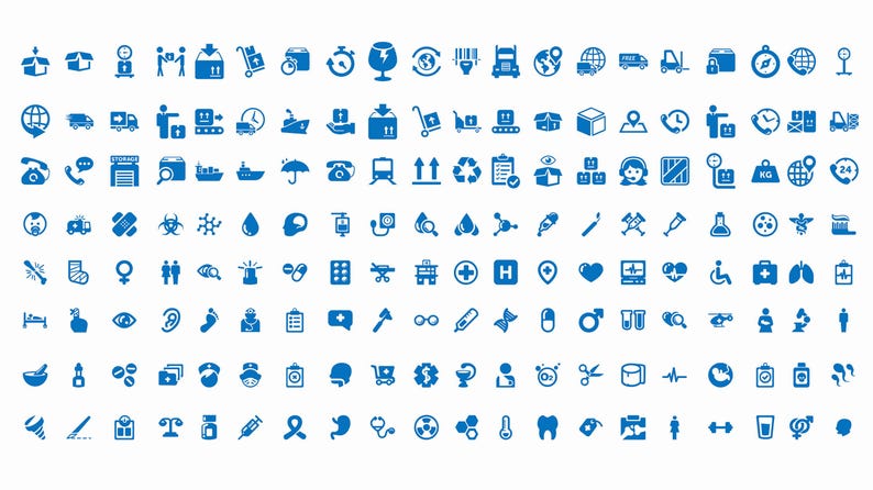 Customized Medical Recolorable Icons, Nurse Medical Powerpoint Icons ...