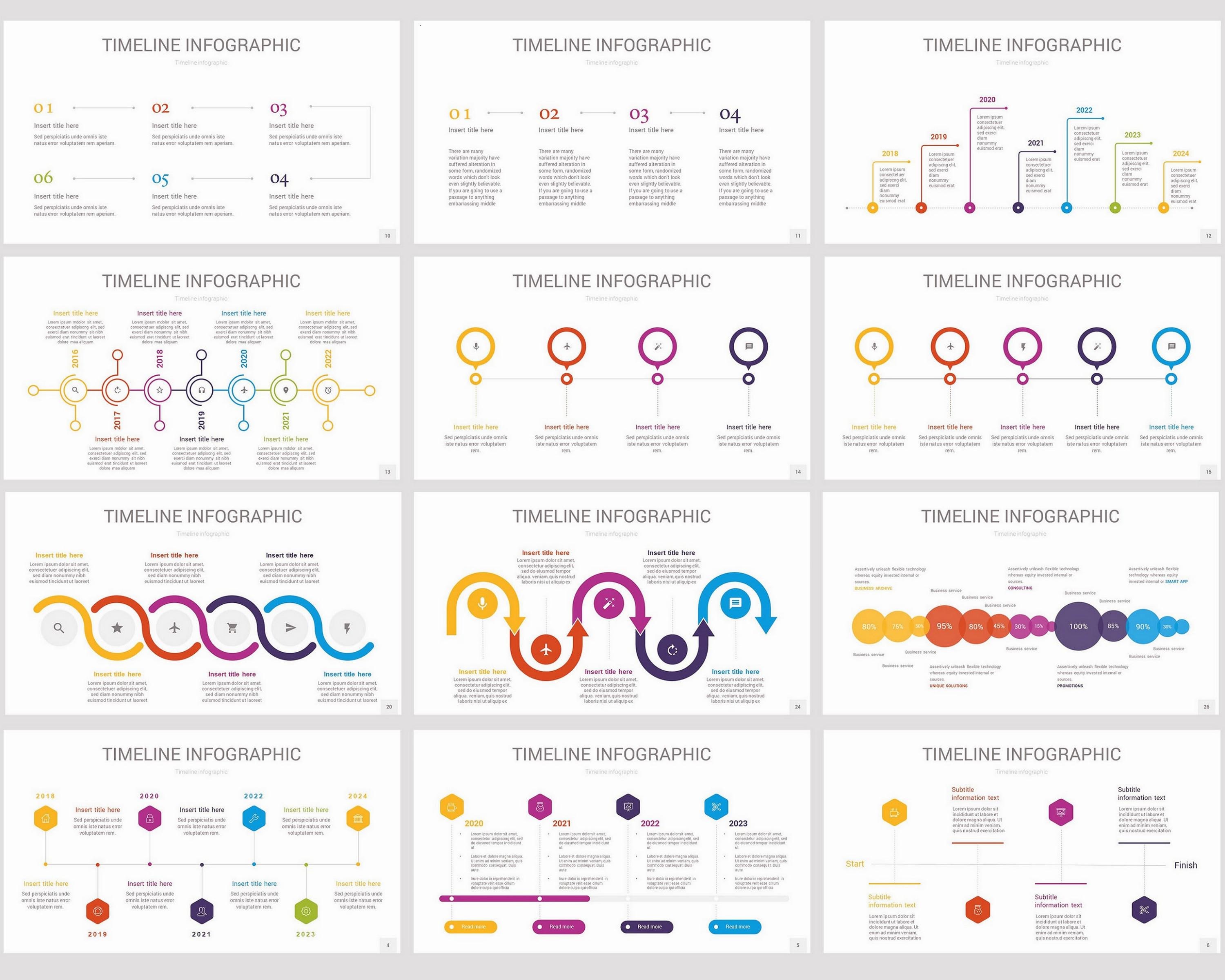 Customized Timeline Powerpoint Slides, Powerpoint Template Minimalist ...