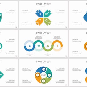 Customized SWOT Analysis Templates, Swot Layout Infographics, SWOT ...