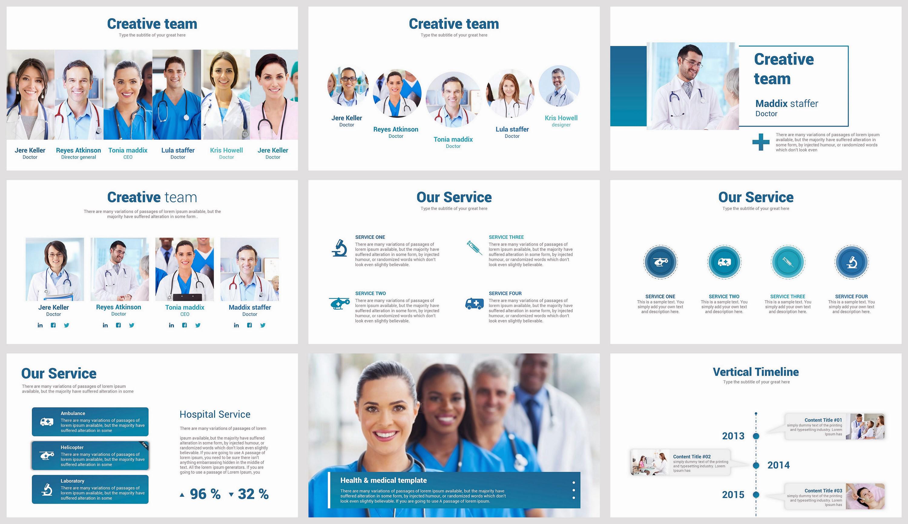 Customized Medical Powerpoint Template, Nursing Presentation Template ...
