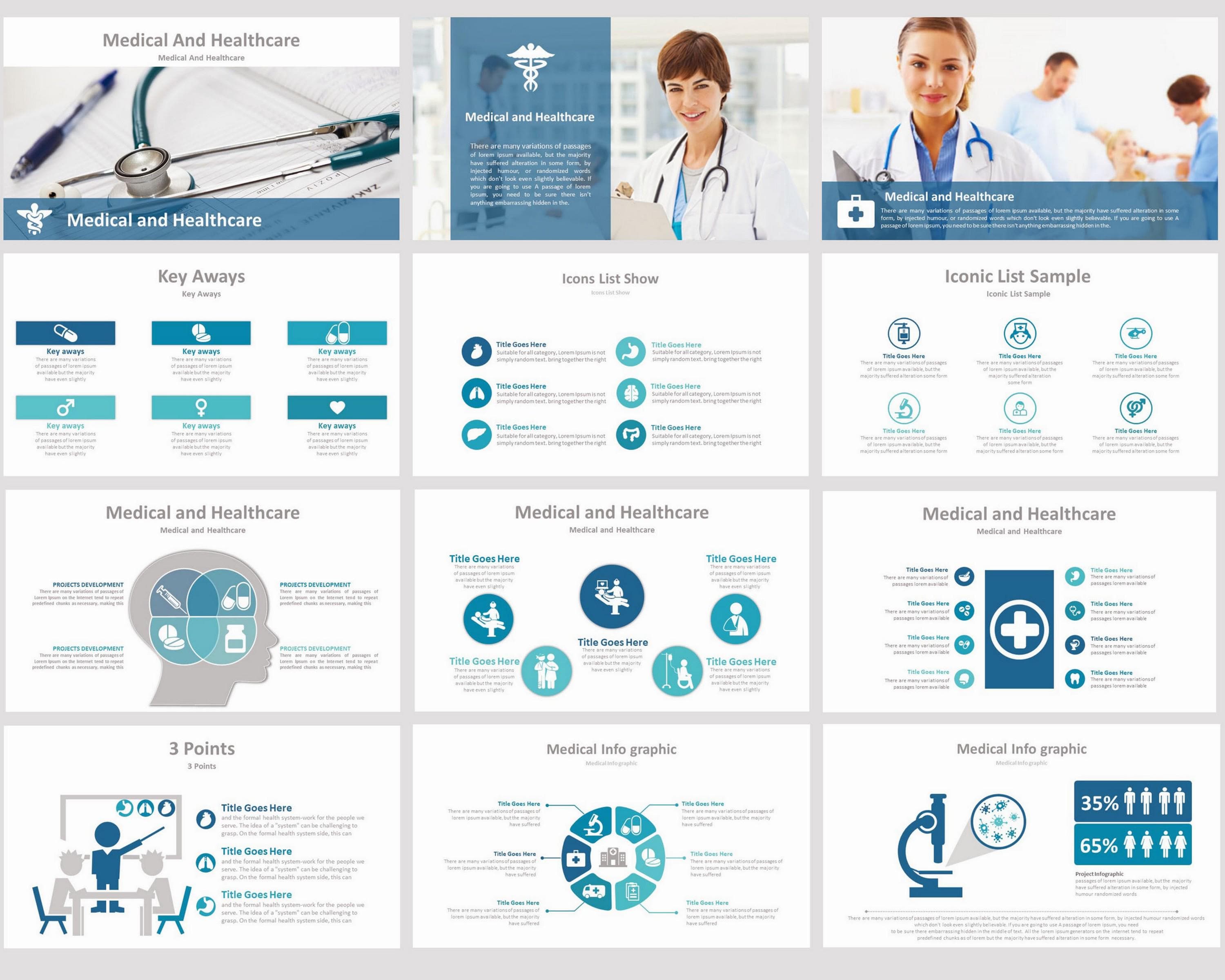 Customized Medical Powerpoint Template, Nursing Presentation Template ...