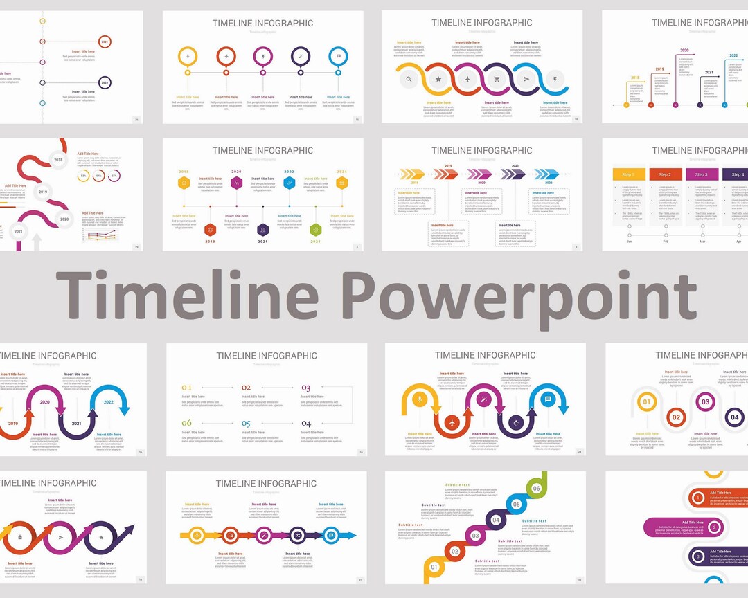 Customized Timeline Powerpoint Slides, Powerpoint Template Minimalist ...