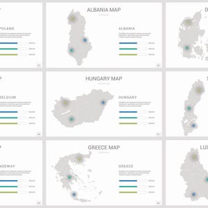 Customized Editable Map Powerpoint Template, World Map Powerpoint Fully ...