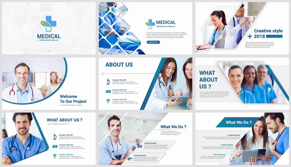 Customized Medical Powerpoint Template, Nursing Presentation Template ...