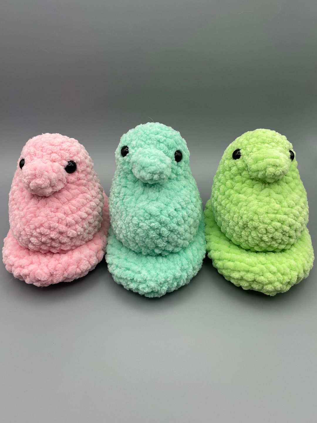 Easter Marshmallow Peep Crocheted Stuffie Decoration - Handmade ...