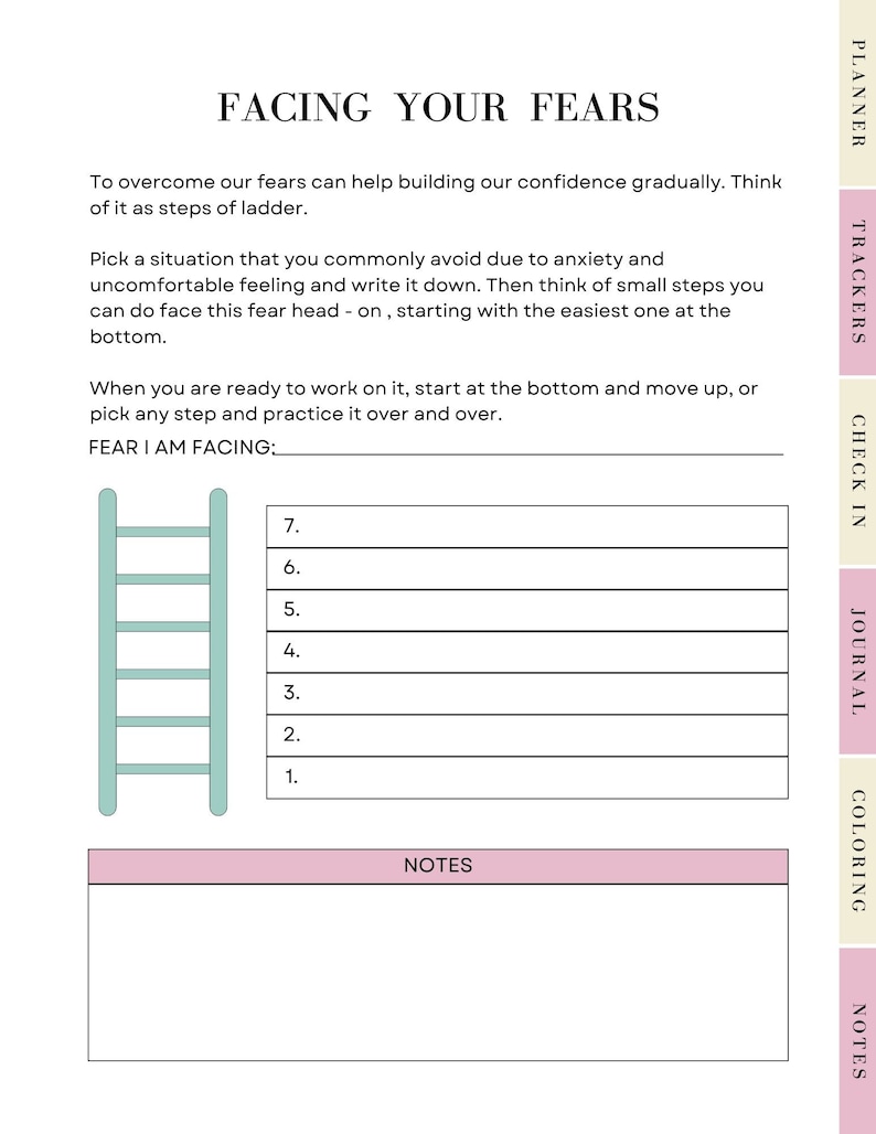 Mental Health Journal | Anxiety Journal | Printable Journal | Mood ...