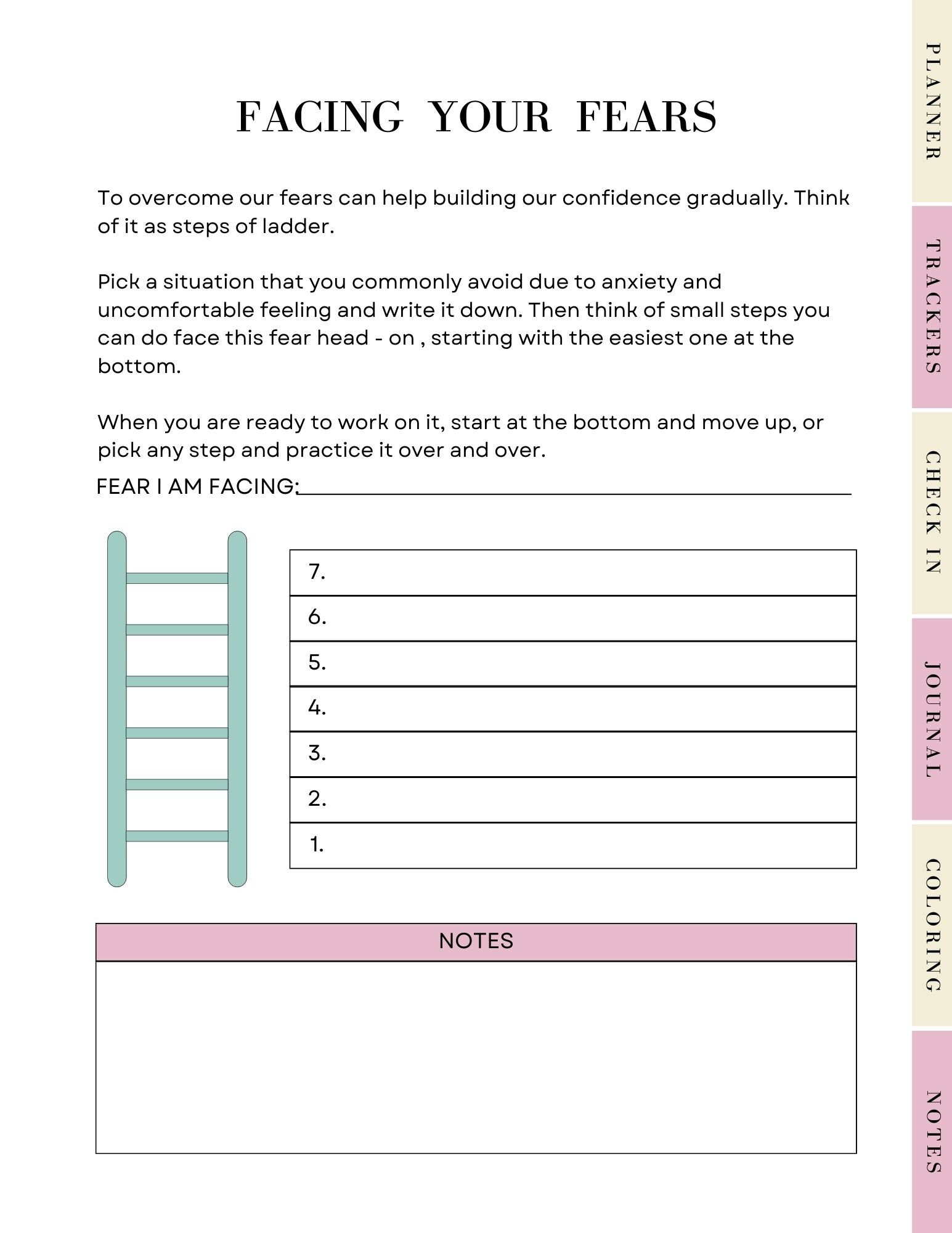 Mental Health Journal | Anxiety Journal | Printable Journal | Mood ...