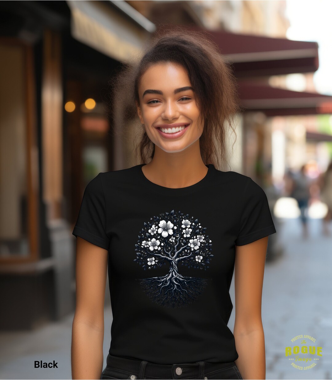 Womens Spring Blossom Tree T-shirt, Tree of Life Shirt, Nature Lover ...