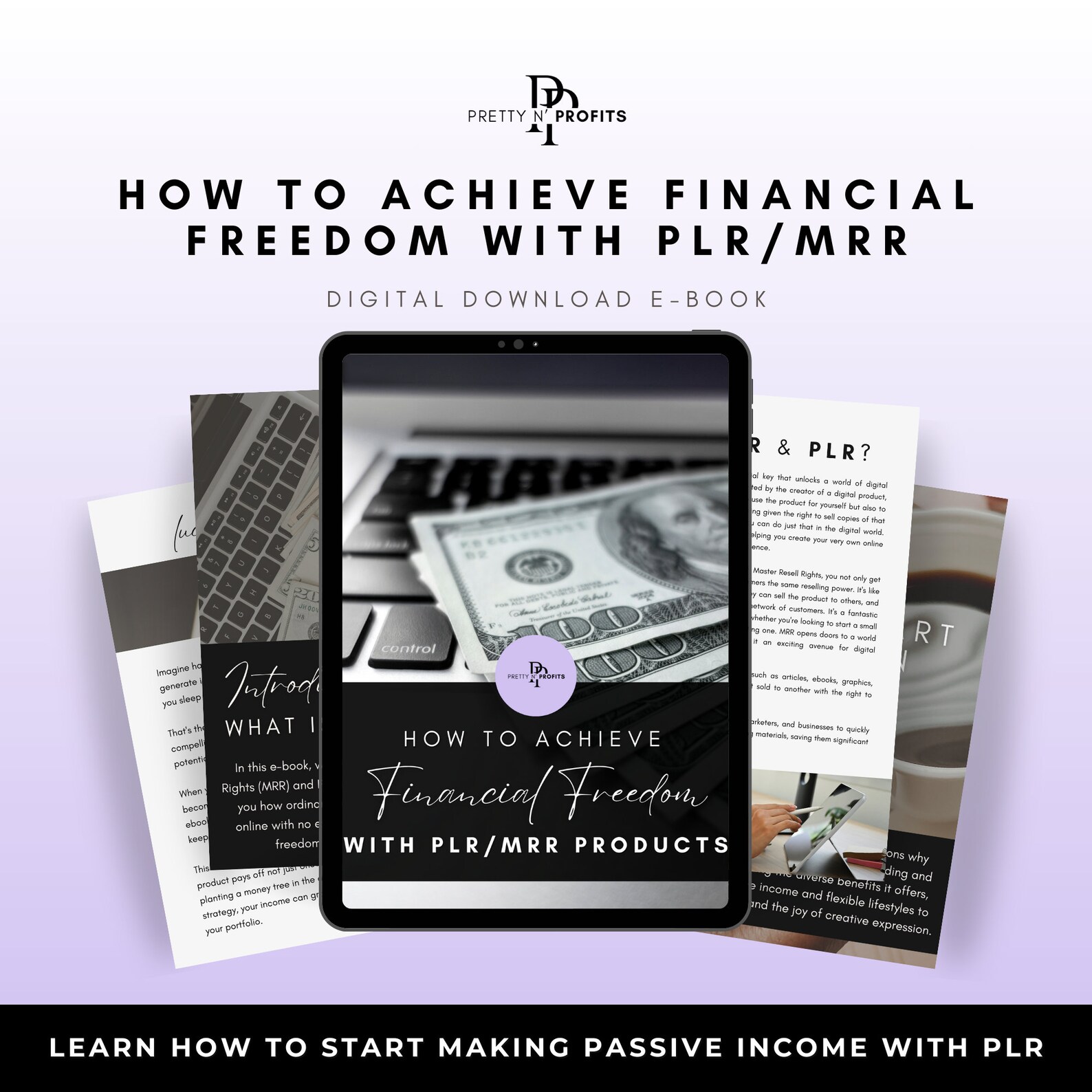 How to Achieve Financial Freedom With PLR and MRR E Book - Etsy