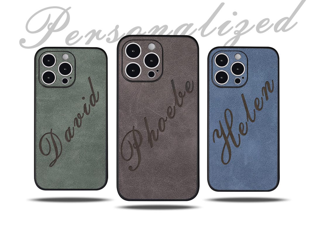 Personalized Cursive Name iPhone Leather Case - Etsy